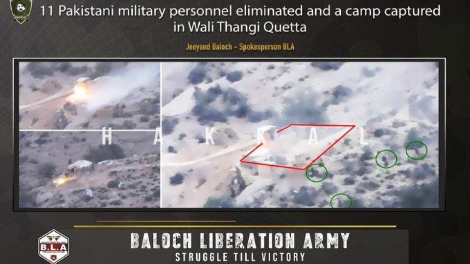 BLA attacks a Pak Army camp in Wali Thangi